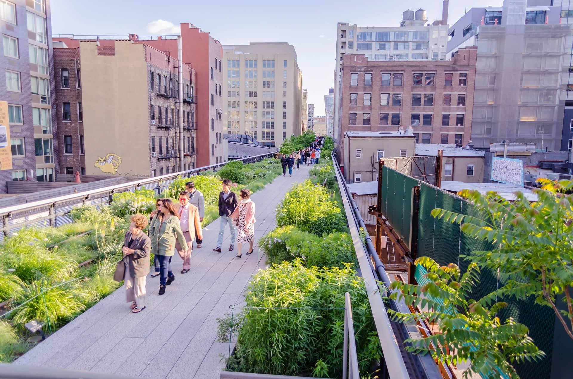 La High Line à New York : espace vert dans le quartier de Chelsea